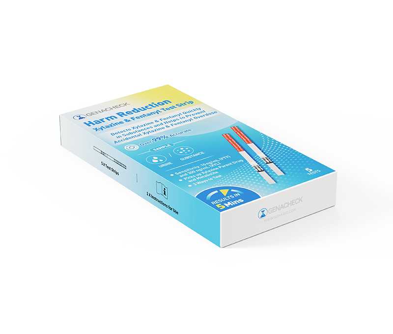 GenaCheck™ Harm Reduction Xylazine & Fentanyl Test Strip - Harm ...
